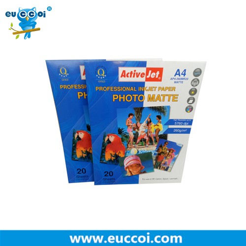 China premium colorful printer matte photo paper